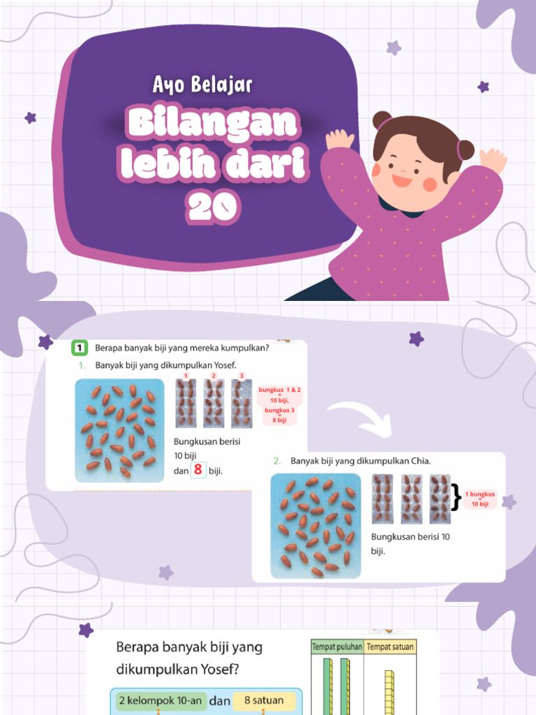 MATERI BILANGAN LEBIH DARI 20. | PDF