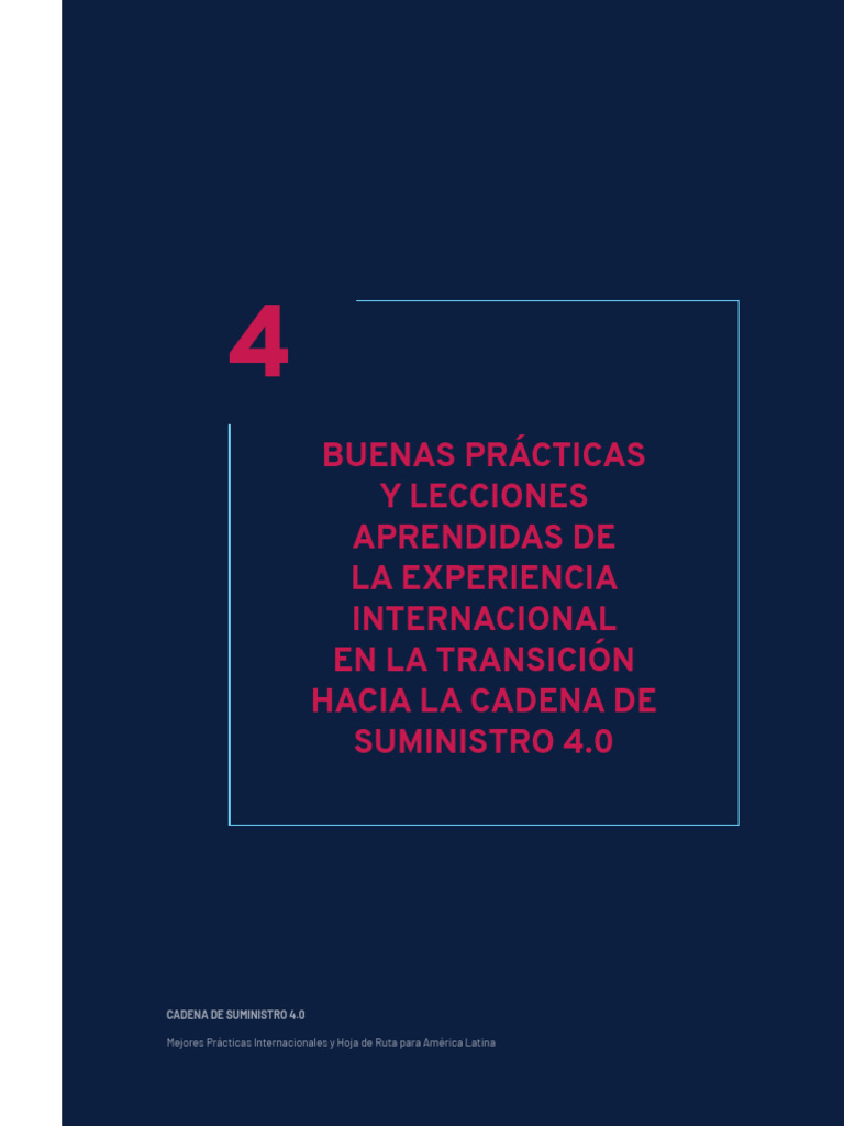 BUENAS PRÁCTICAS y Lecciones Aprendidas de La Experiencia Internacional ...