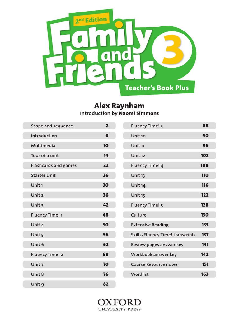 Family and Friends Second Edition 3 Teachers Book 2019 | PDF | Social ...