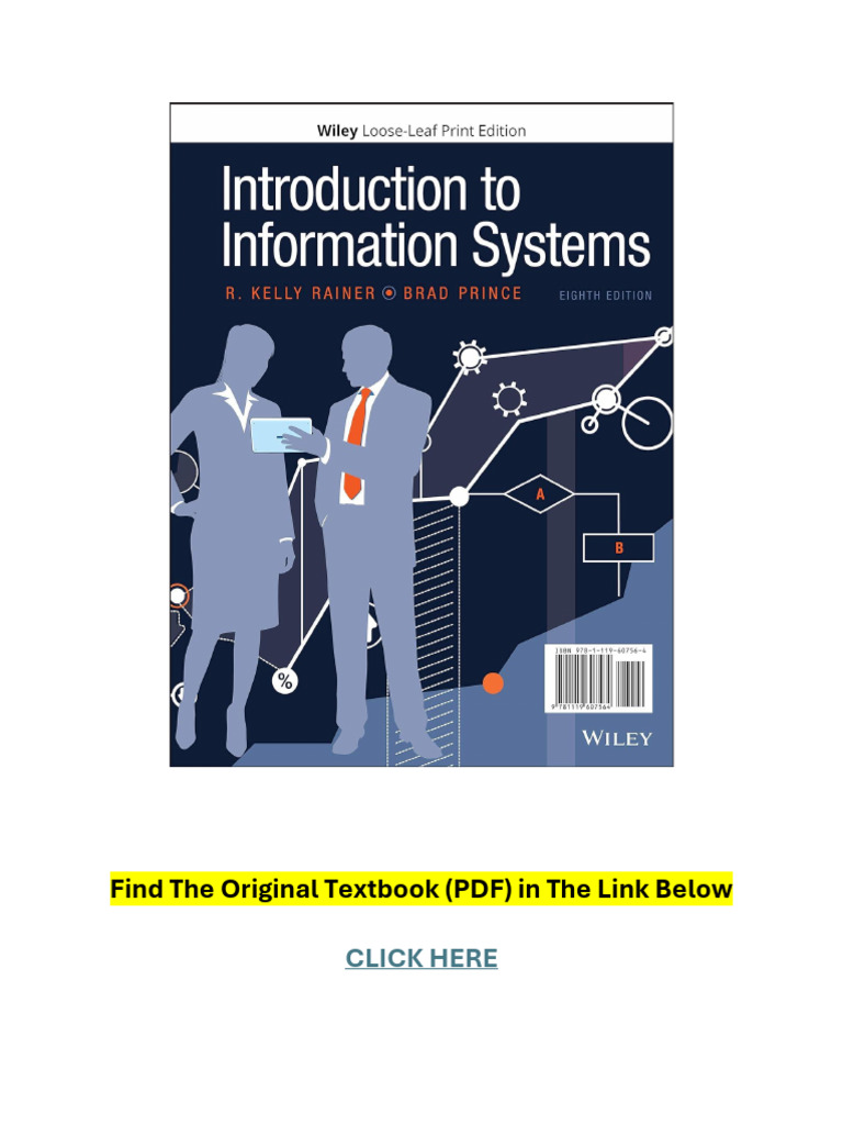 Introduction To Information Systems 8th Edition PDF | PDF