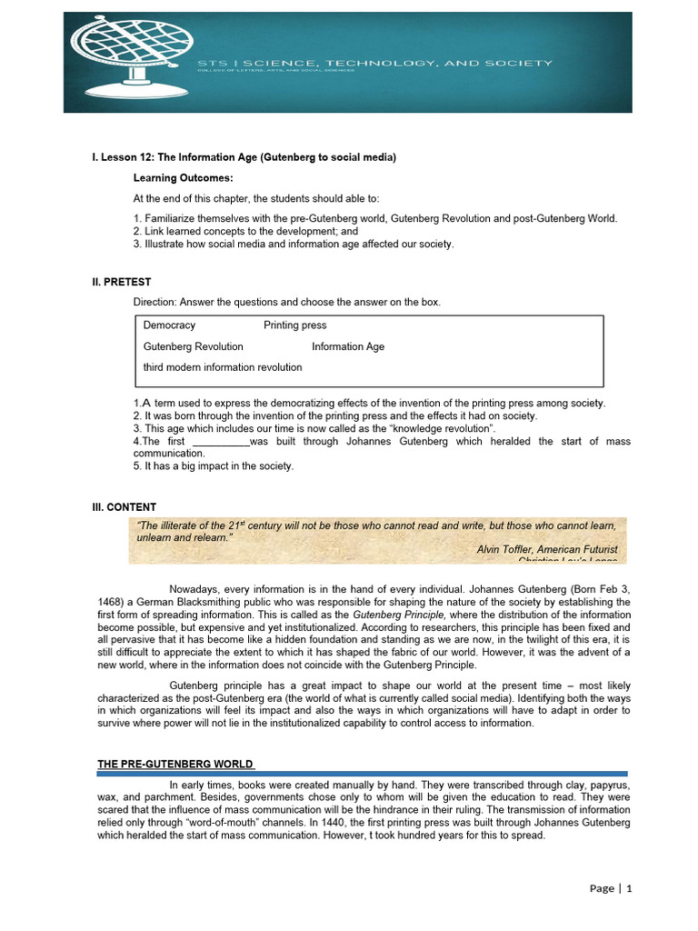 Module 12 STS | PDF