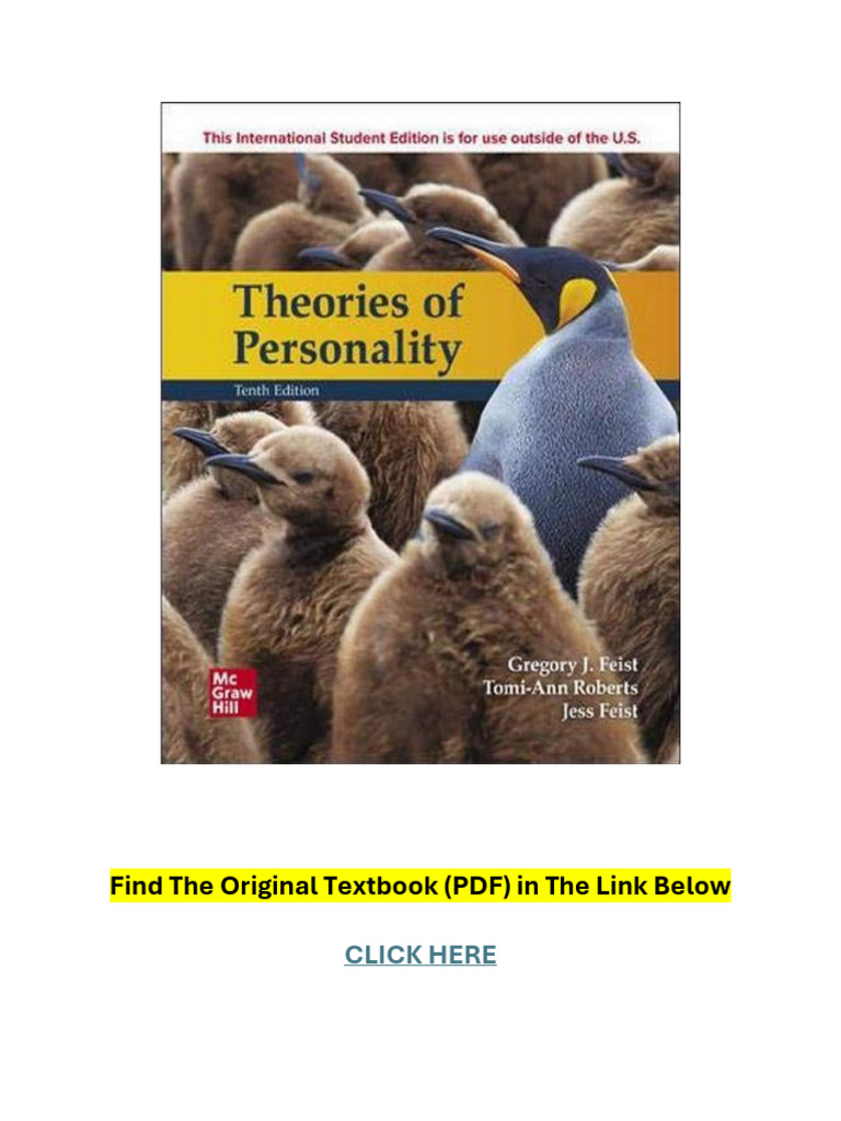 Theories of Personality: 10th Edition PDF | PDF | Self Actualization ...