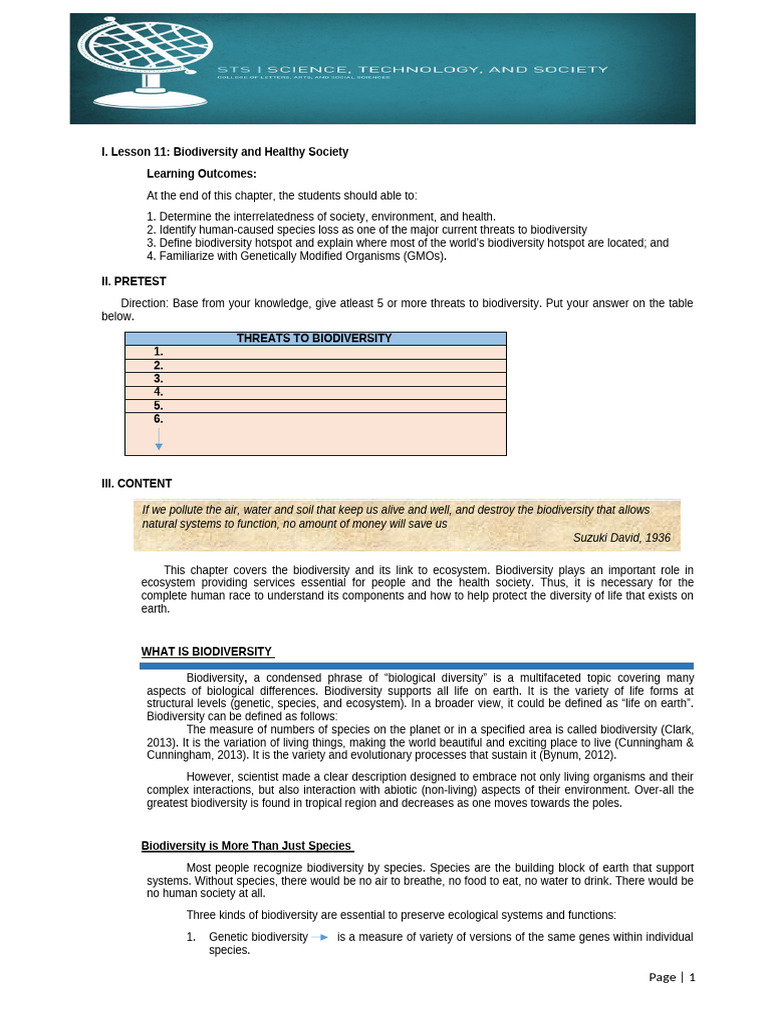 Module 11 STS | PDF