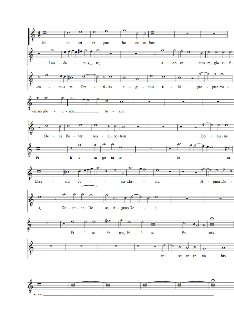 Gloria Partitura | PDF