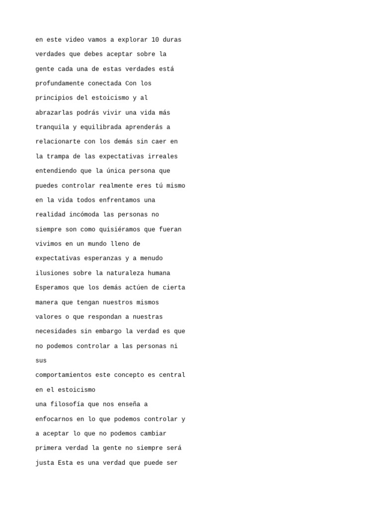 (Spanish (Auto-Generated) ) DURAS VERDADES QUE DEBES ACEPTAR SOBRE LA ...