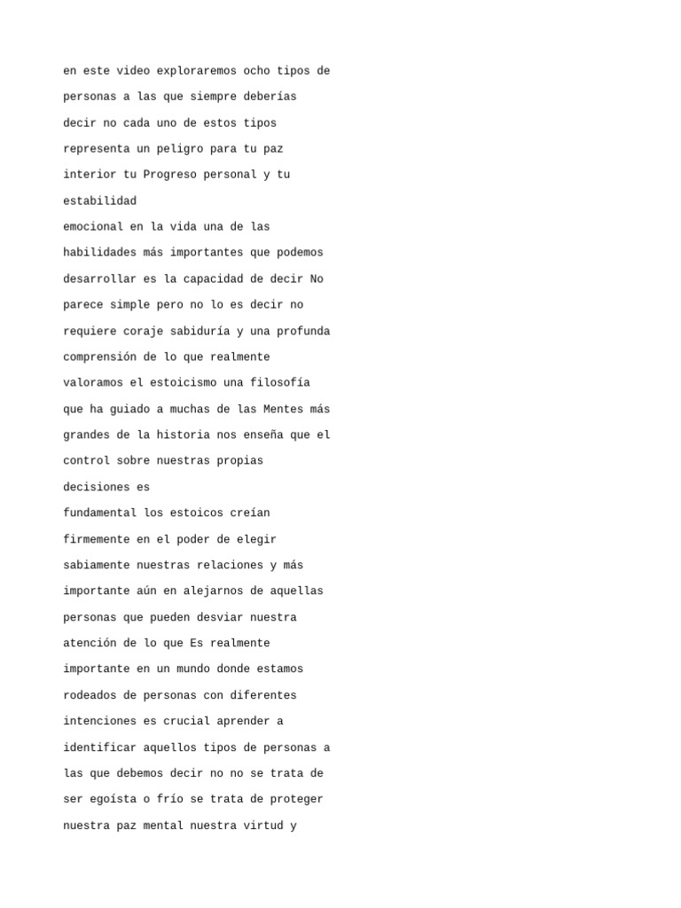 [Spanish (auto-generated)] SIEMPRE DILE NO a Estos 8 TIPOS de PERSONAS ...