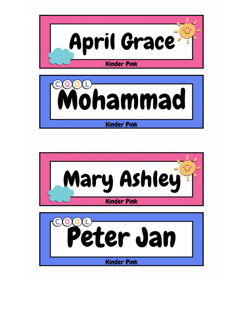 Name Tag | PDF