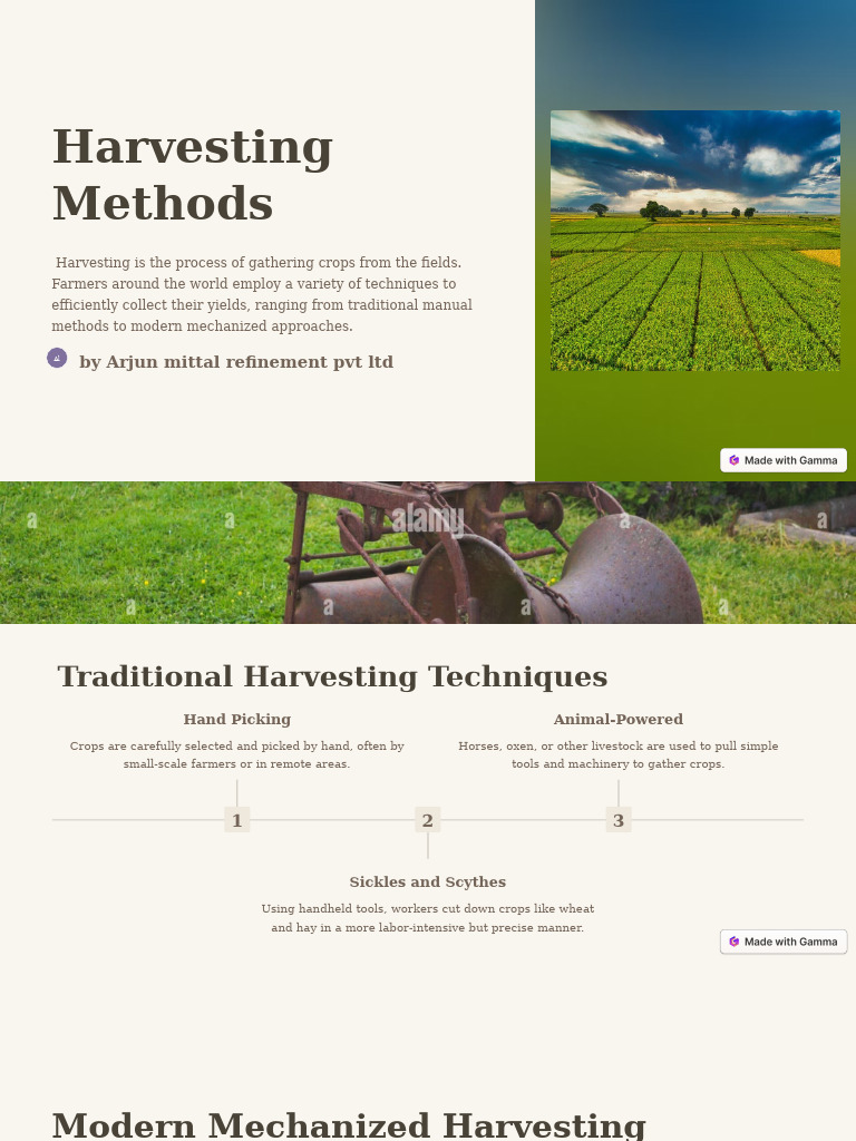 Harvesting Methods | PDF