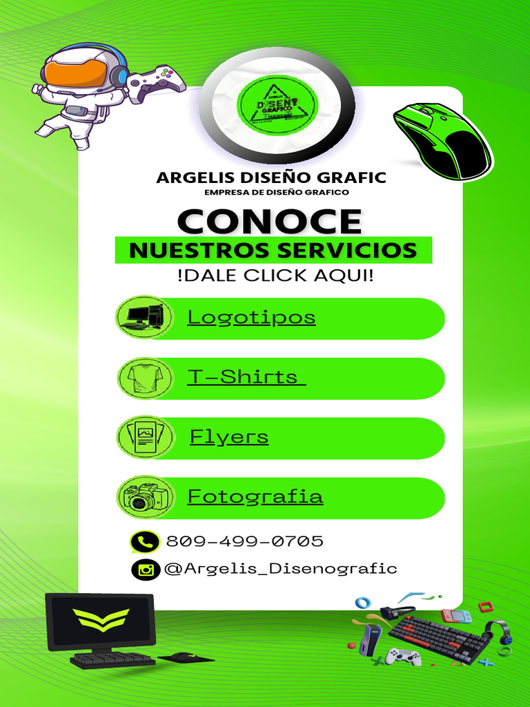 Argelis Diseño Grafico Tarjeta Digital | PDF