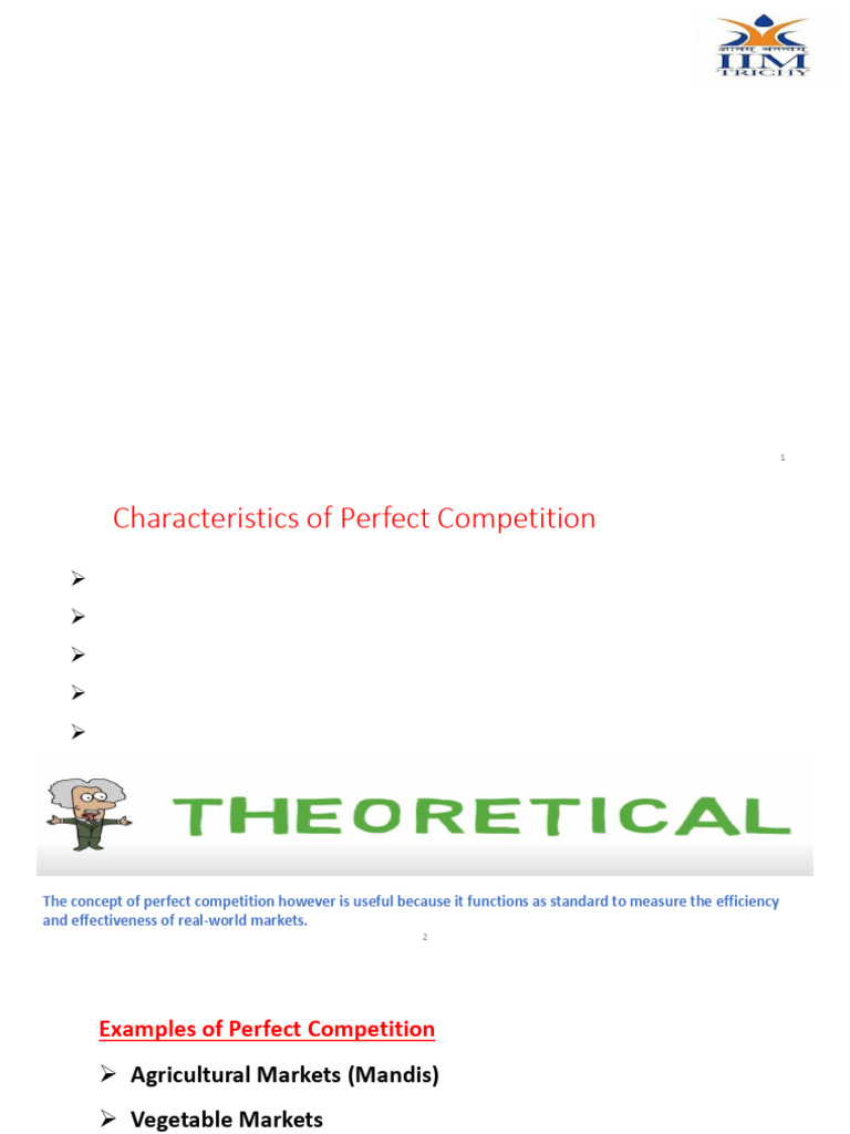 Profit Maximization in Perfect Competition | PDF | Perfect Competition ...