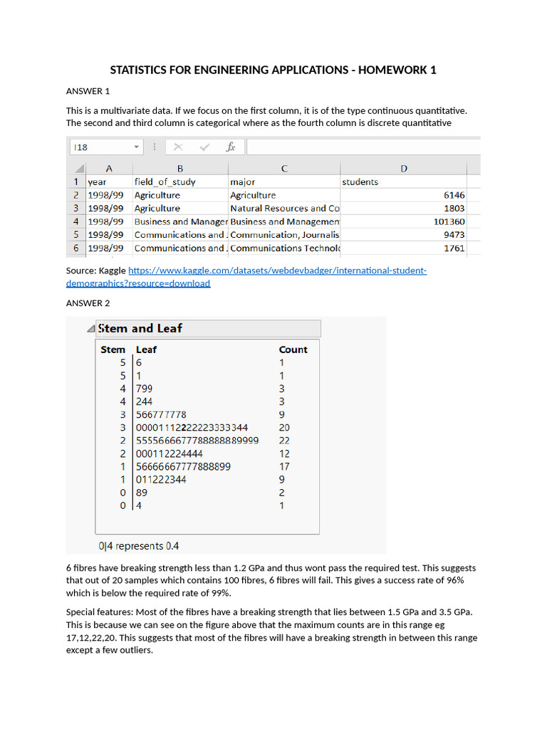 Statistics For Engineering Applications | PDF