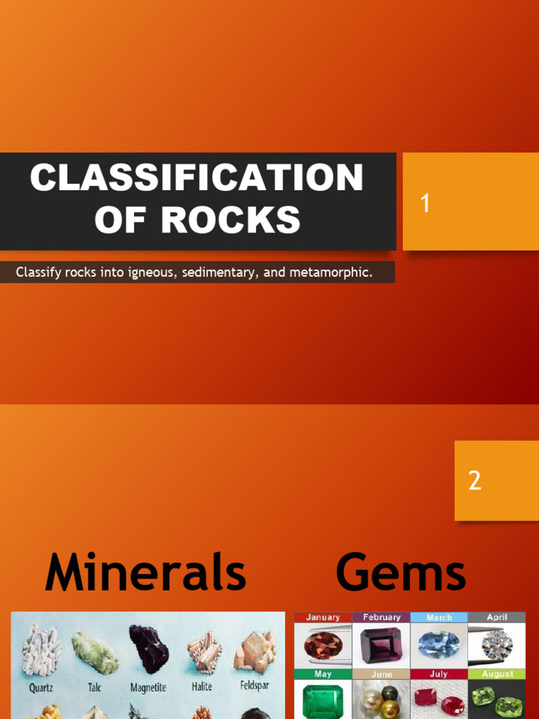 Lesson 4 Classification of Rocks Discussion | PDF
