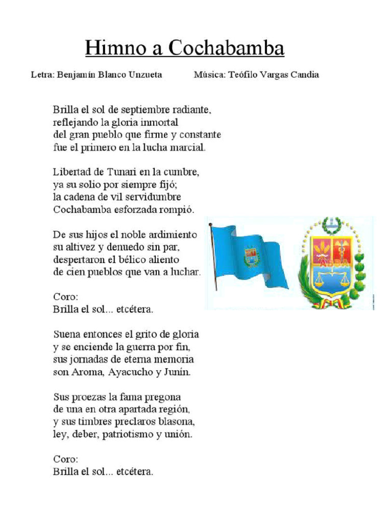 Himno A Cochabamba | PDF