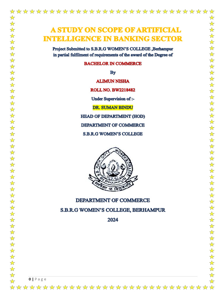 Ai in Banking Sector Project | PDF