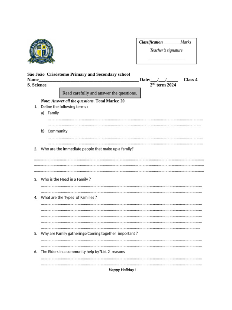 Homework Social Science Pdf