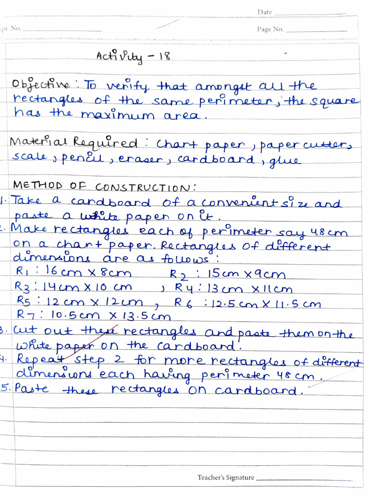 Math Lab Activities-1 | PDF
