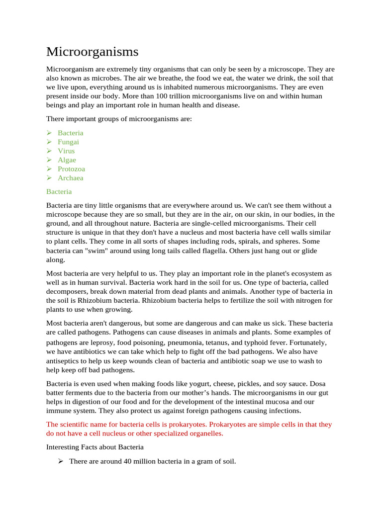 Microorganism | PDF