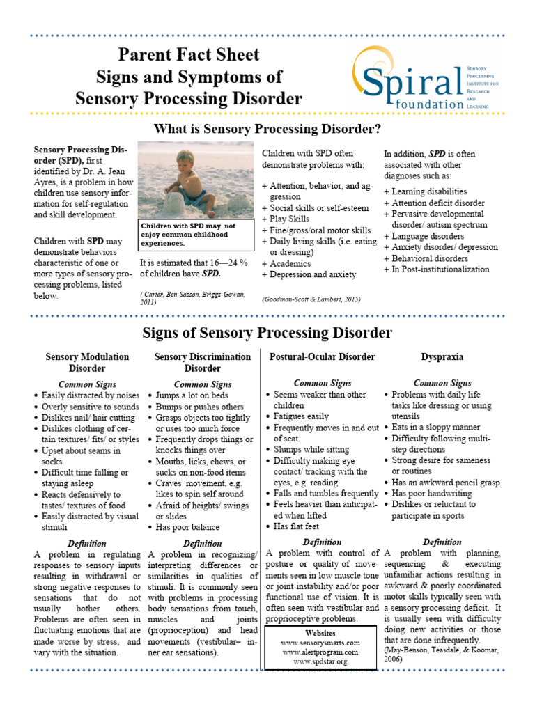 SPD Fact Sheet - Parents | PDF