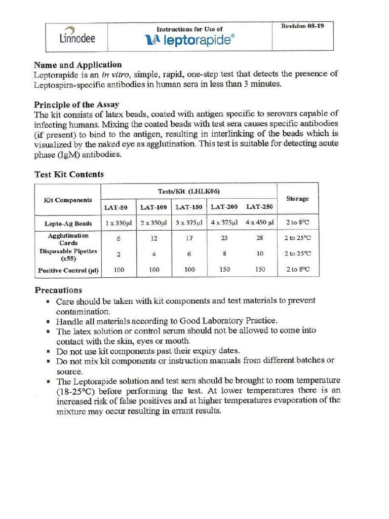 Leptorapide IFU | PDF