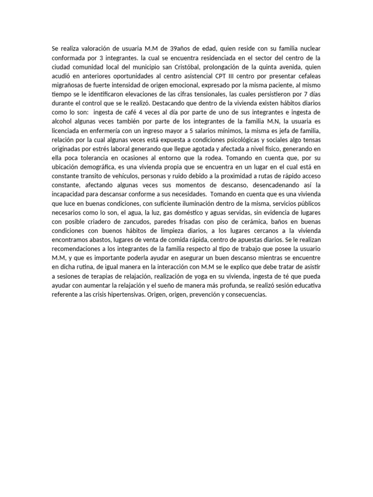 Evolucion de Enfermeria Yairen | PDF