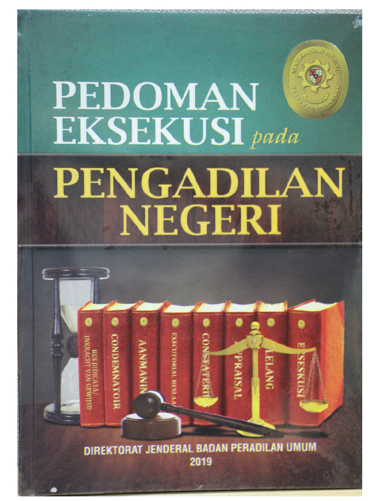 Pedoman Eksekusi Pengadilan Negeri | PDF