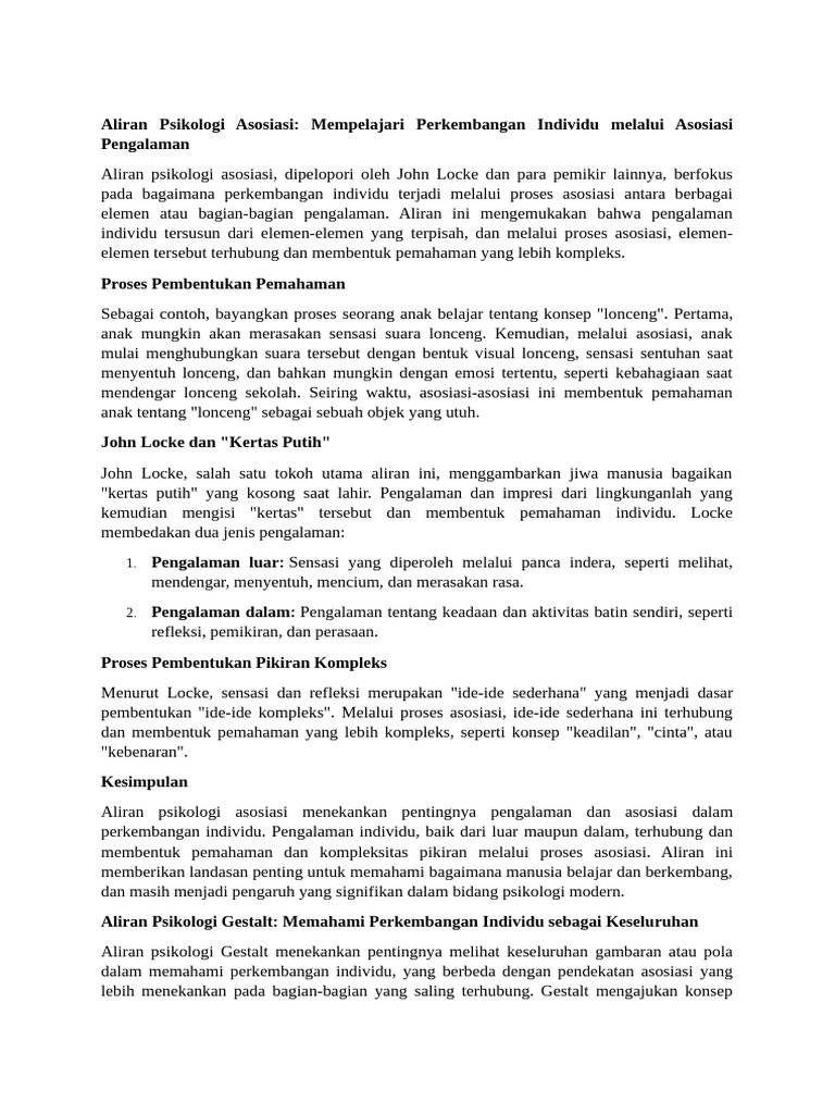 Perkembangan Individu | PDF