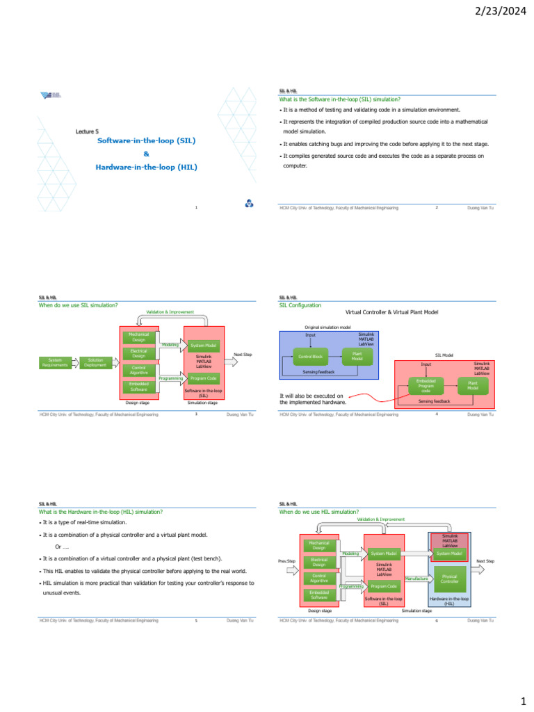 Lecture 5 SIL and HIL | PDF