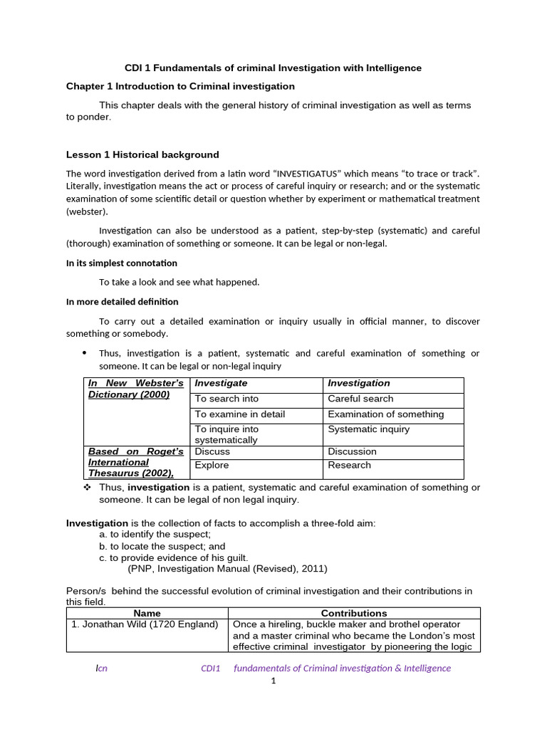 Criminal Investigation Basics | PDF | Forensic Science | Entrapment