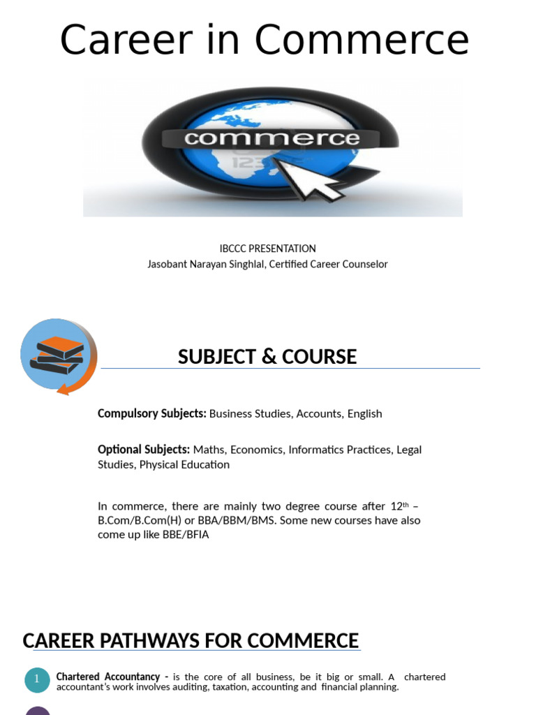 Share Career in Commerce | PDF