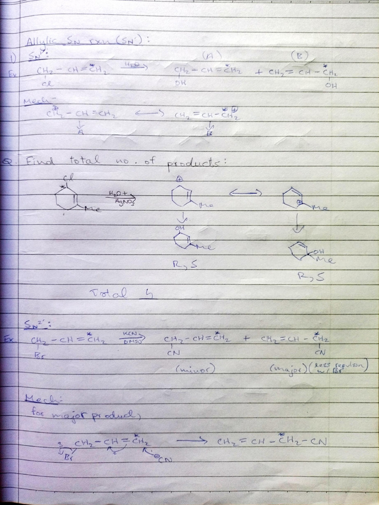 sn1 and E1 Notes | PDF