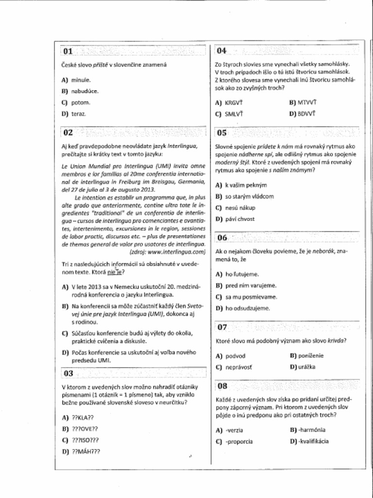 Ukazka Testov 5 Rocne | PDF