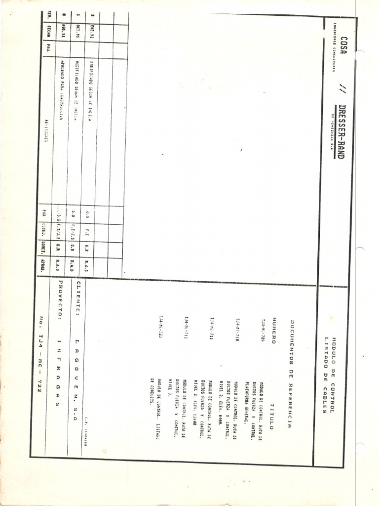 MC Lista de Cables | PDF