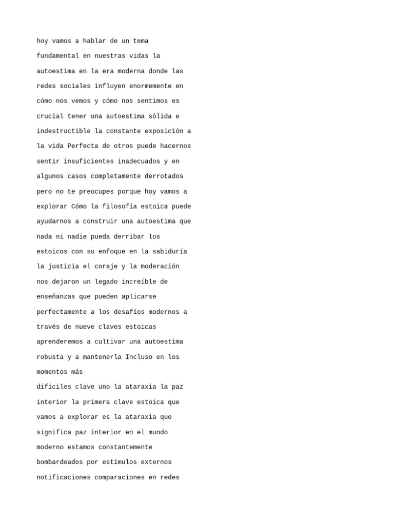 (Spanish (Auto-Generated) ) 9 CLAVES ESTOICAS para Una AUTOESTIMA ...