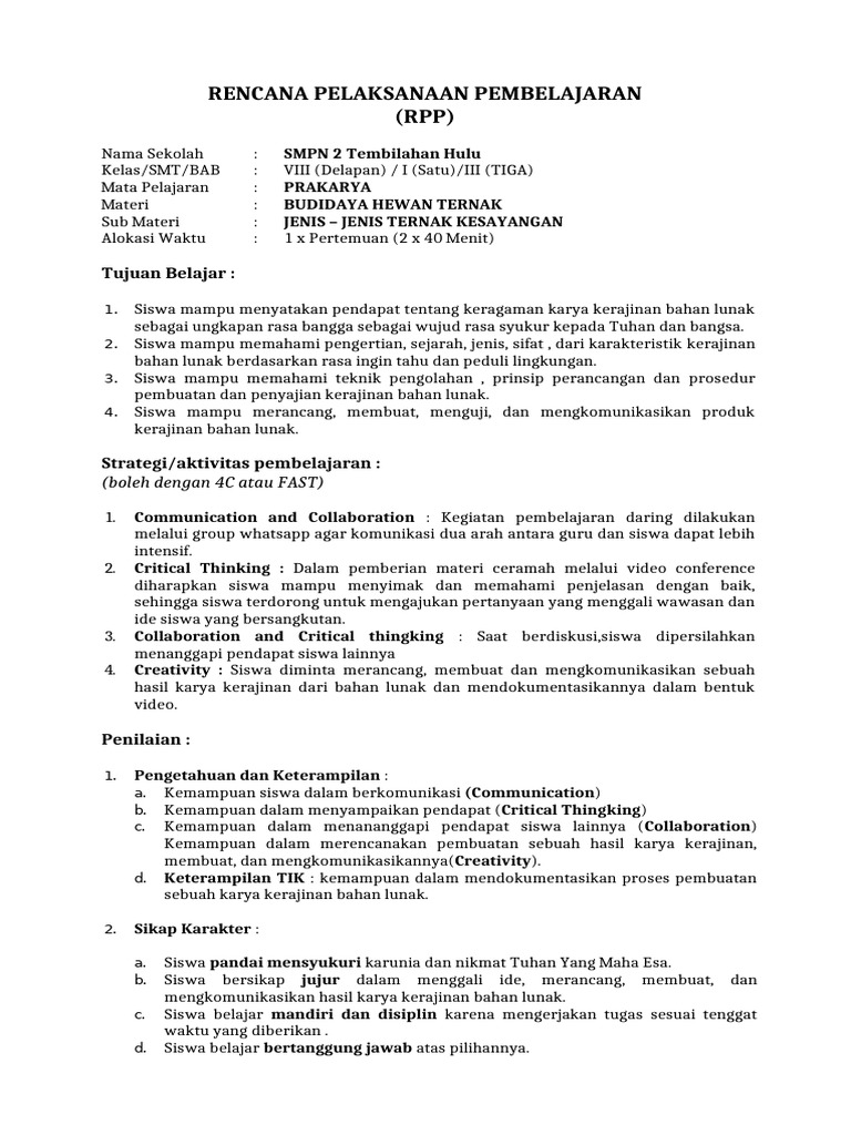 BAB III BUDIDAYA HEWAN TERNAK | PDF