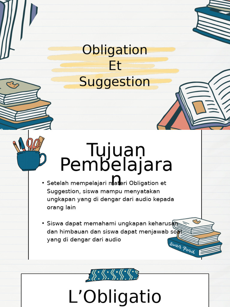 Suggestion Et Obligation | PDF