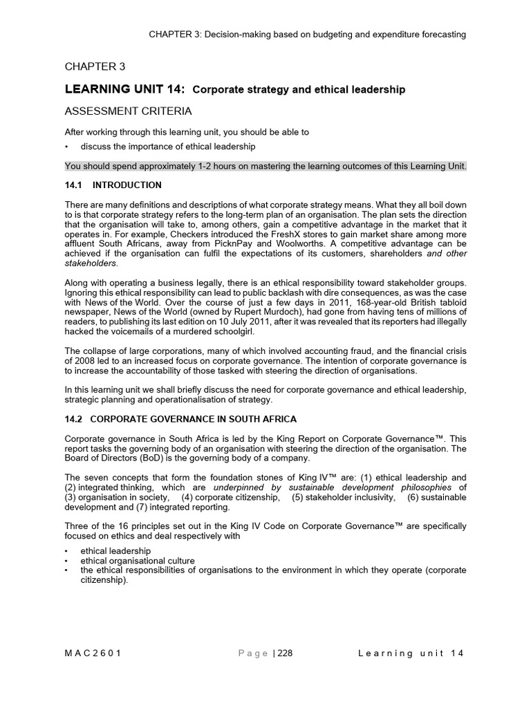 Mac2601 Learning Unit 14 | PDF Mac2601 Learning Unit 14 | PDF