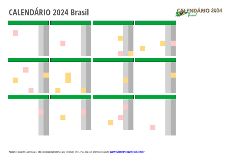 Calendario 2024 Brasil M | PDF