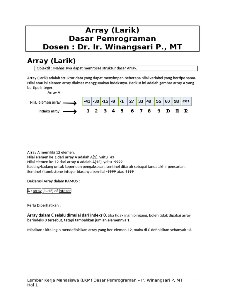 4 Array | PDF