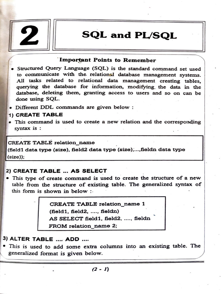 DBMS Unit 2 | PDF
