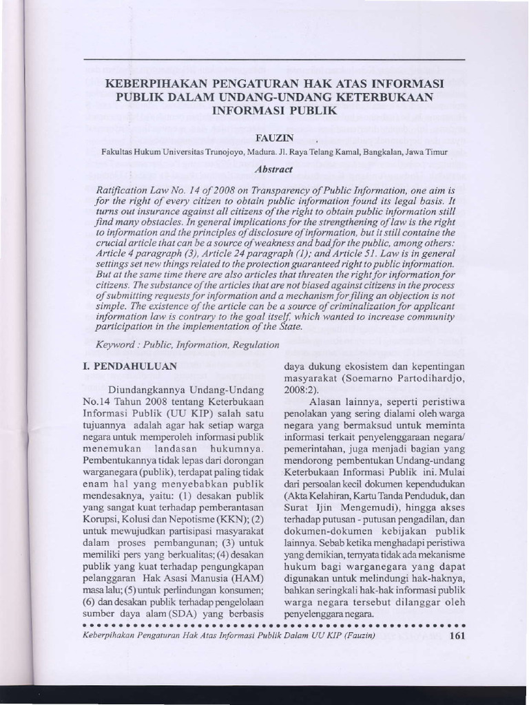 Kritik Atas UU KIP | PDF