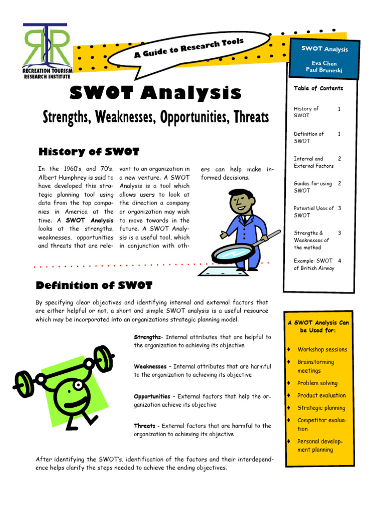 SWOT Analysis Tool Explained | PDF