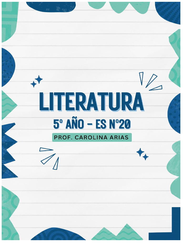 Cuadernillo Completo Literatura 5to Año | PDF