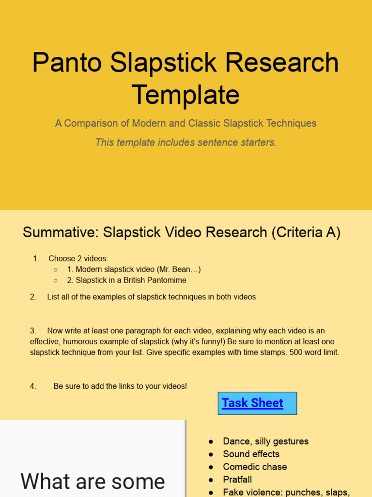 James Crit A Slapstick & Panto Process Journal-Junwon (Junwon) Choi | PDF