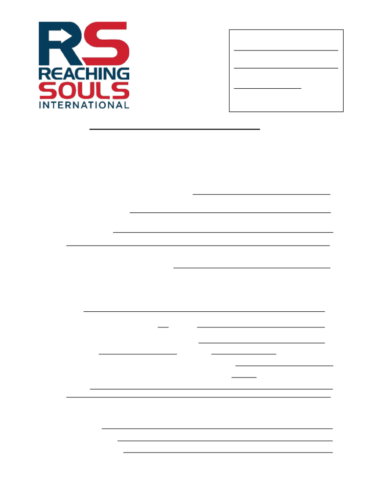 Individual Missionary Assistance Application Form | PDF