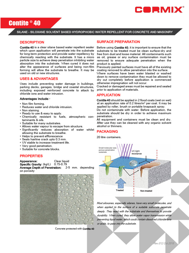 TDS EN Contite 40 - Rev 012 Oct 18 | PDF