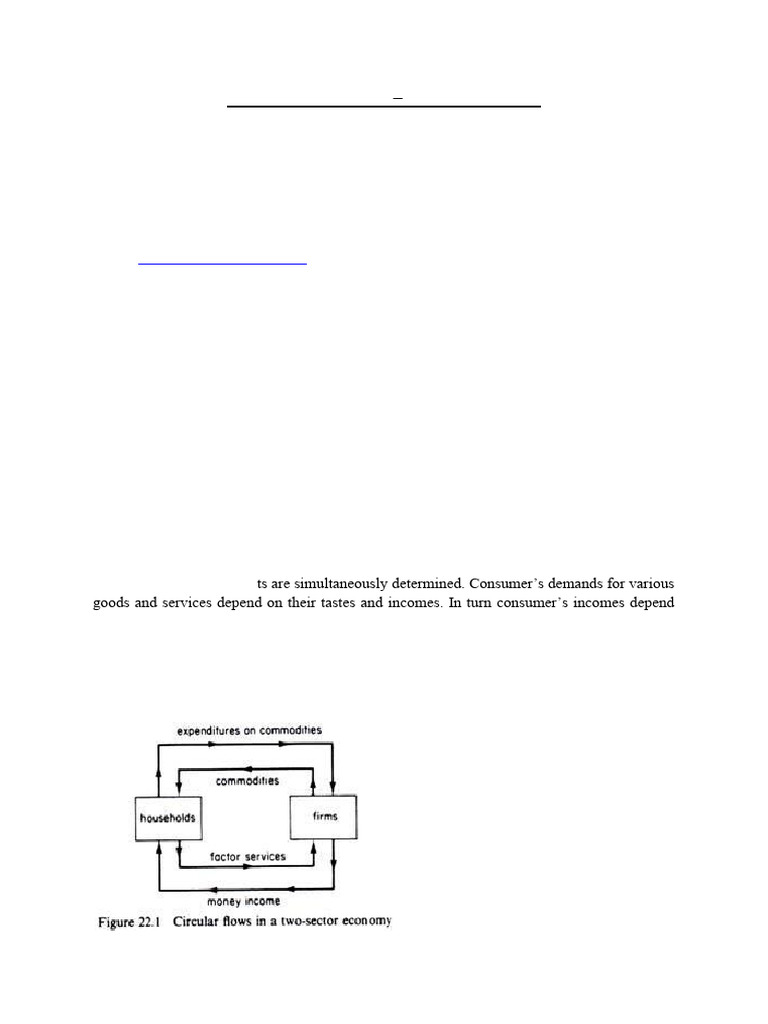 General Equilibrium-Walrasian Model | PDF