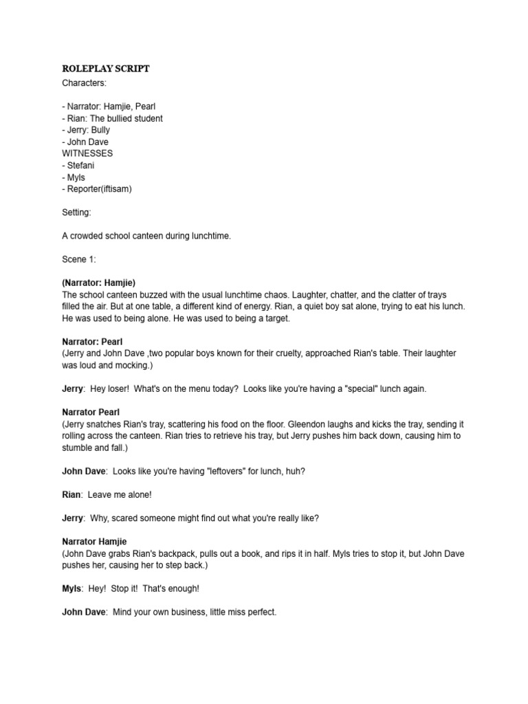 English Roleplay | PDF