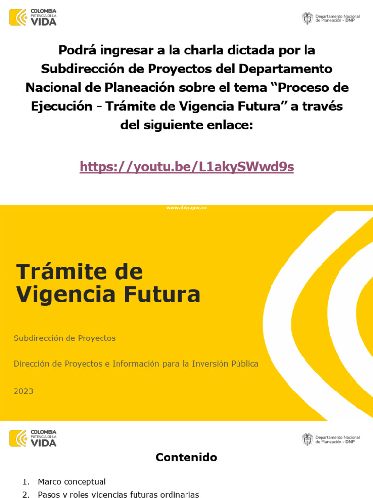 Vigencia Futura | PDF
