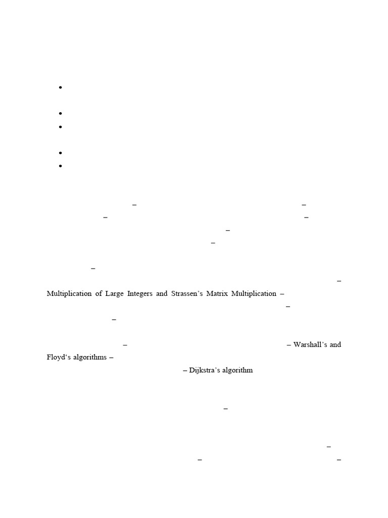 Ad3351 Design And Analysis Of Algorithms Syllabus Pdf 2296