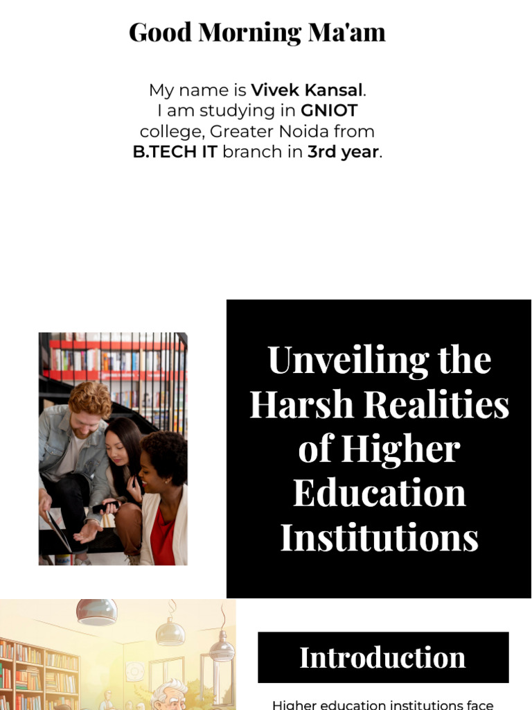 Harsh Reality of Educational Institutions | PDF